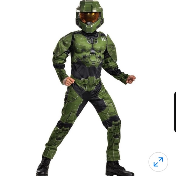 Microsoft | Costumes | Halo Size Small 46 Child Master Chief Muscle ...